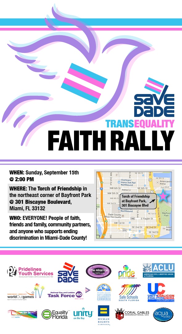 MIAMI: Join us for a TransEquality Faith Rally this Sunday! | Equality ...